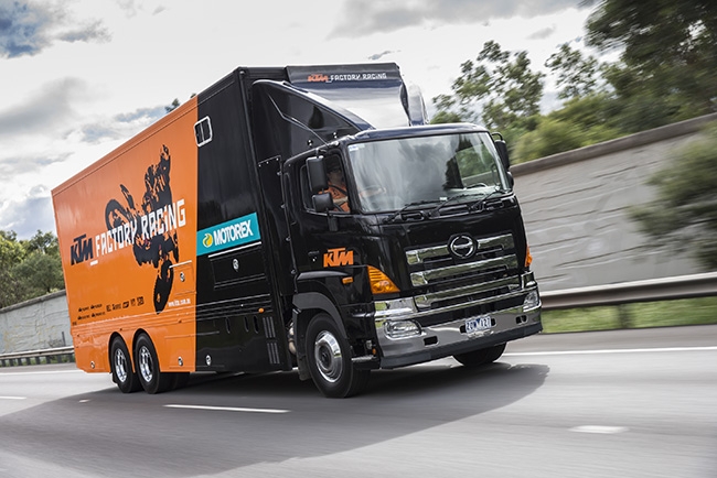 KTM RACING SHIFTS UP WITH HINO TRUCKS